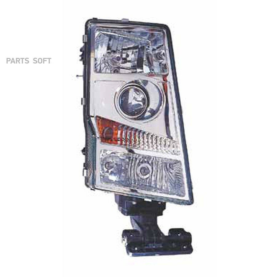 DEPO 773-1125R-LD-EM фара прав. ! кругл. разъем H7 с корректором \ Volvo FH/FM 02->