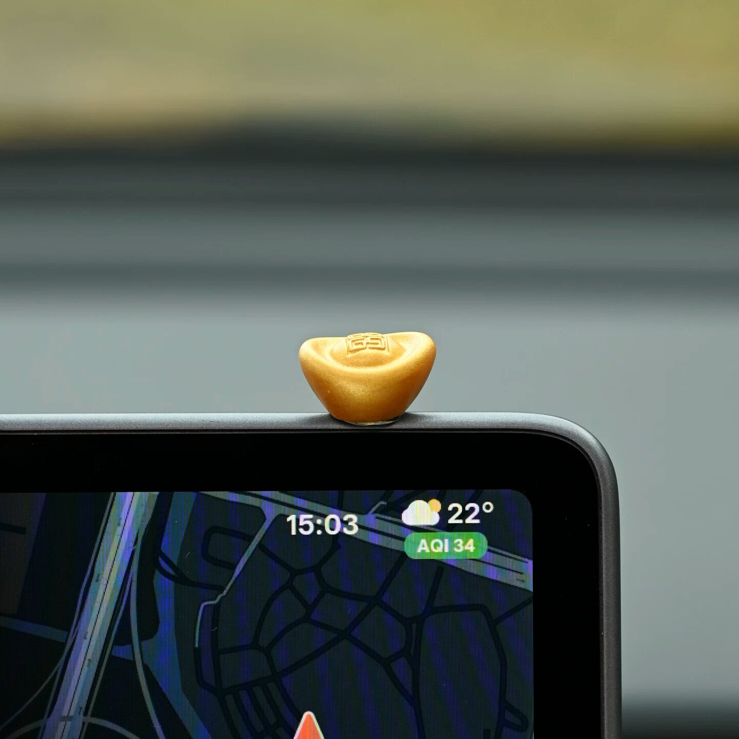 Мини-декор для автомобиля с дизайном Золотого слитка