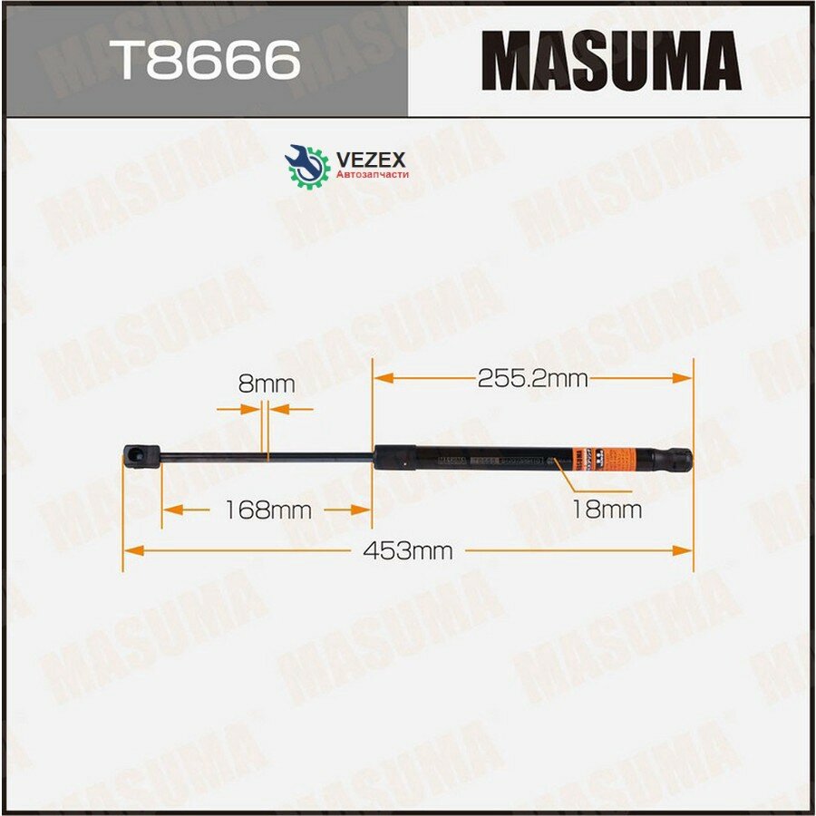 MASUMA T8666 Упор газовый