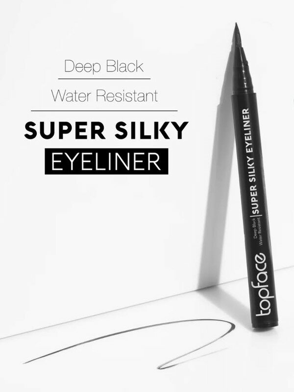 Topface Лайнер подводка для глаз Super Silky Eyeliner PT615, тон 001