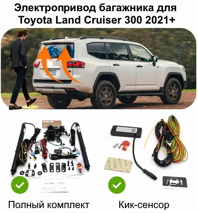 Электропривод багажника наToyota Land Cruiser 300 LC300 J300 2021+
