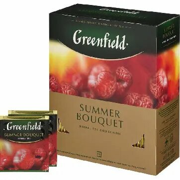 Чай Greenfield Summer Bouquet фруктов. фольгир. 100 пак/уп 0878-09 Т, 1028520