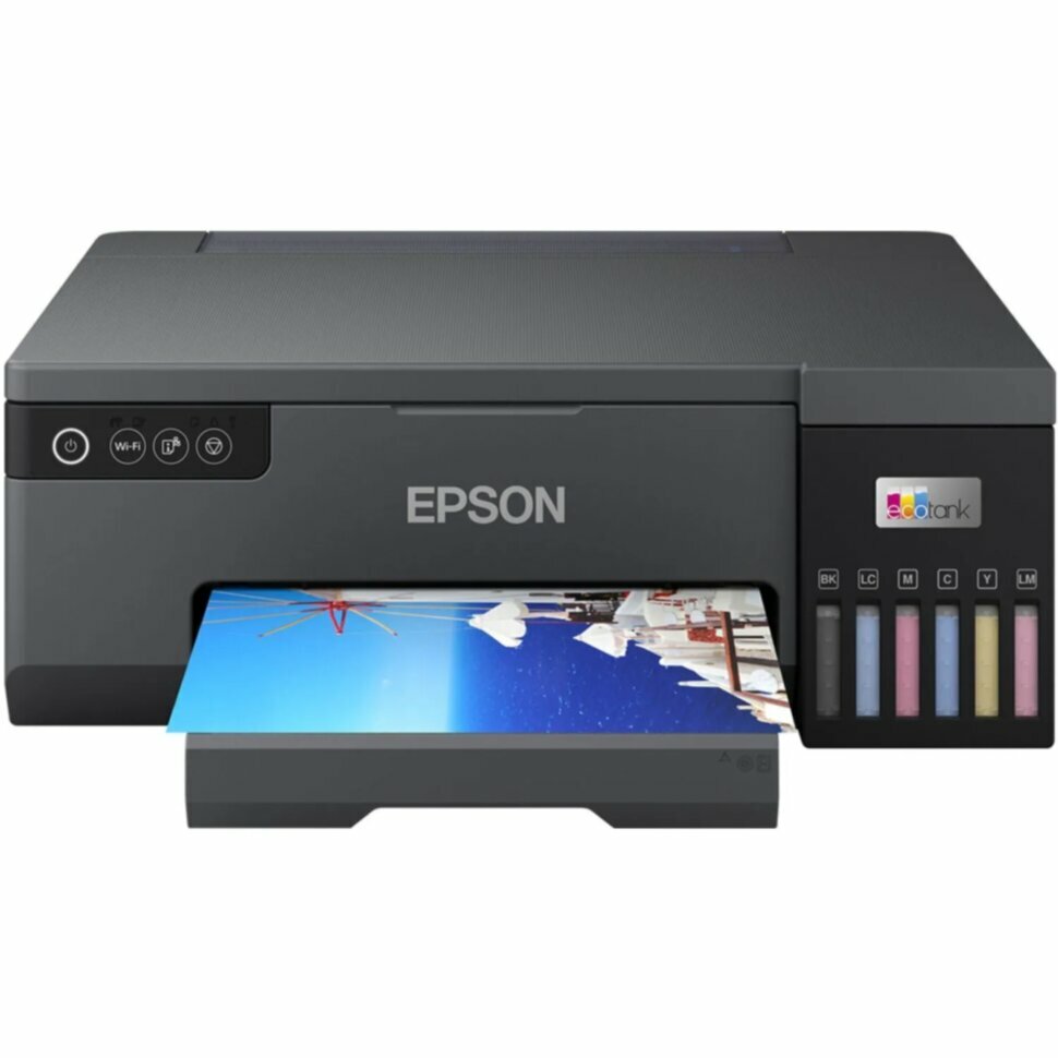 Принтер Epson L8050 (C11CK37405), A4, 22 стр/мин, 5760x1440 dpi, USB, WiFi, 1910729
