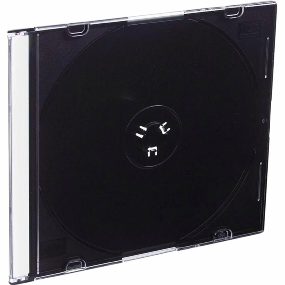 Бокс CMC для CD/DVD пластиковый Slim Case черный (200 шт. в уп) (CDB-sl), 1644088