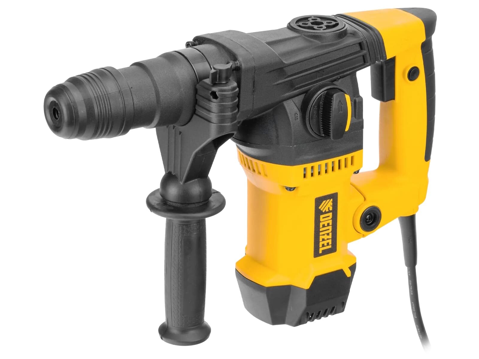 Перфоратор Denzel RHVB-1250-32 (1250 Вт, 5.5 Дж, кейс, буры в комплекте)