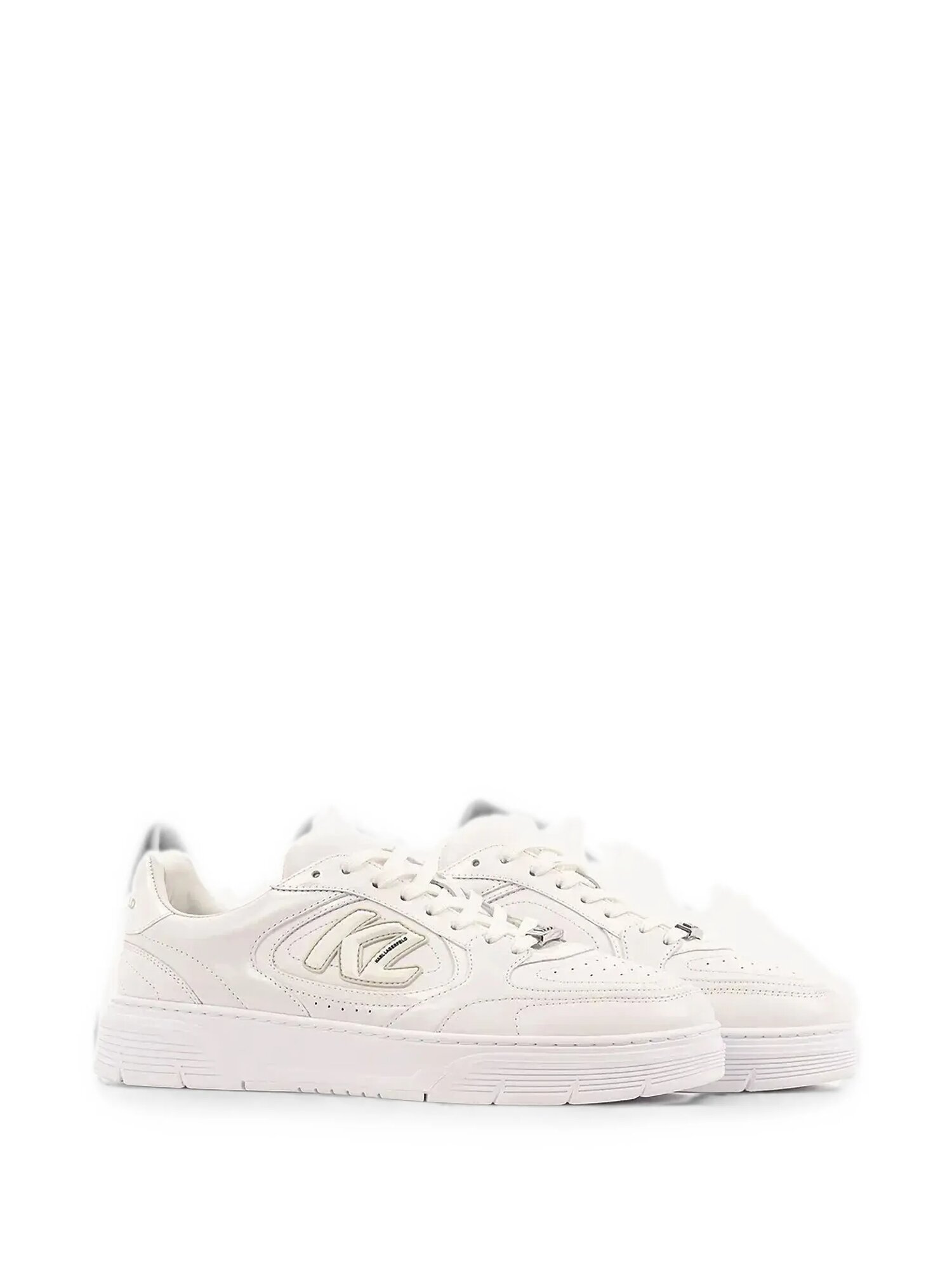 Кроссовки Karl Lagerfeld Perforated logo-patch sneakers, размер 43 — фото 1