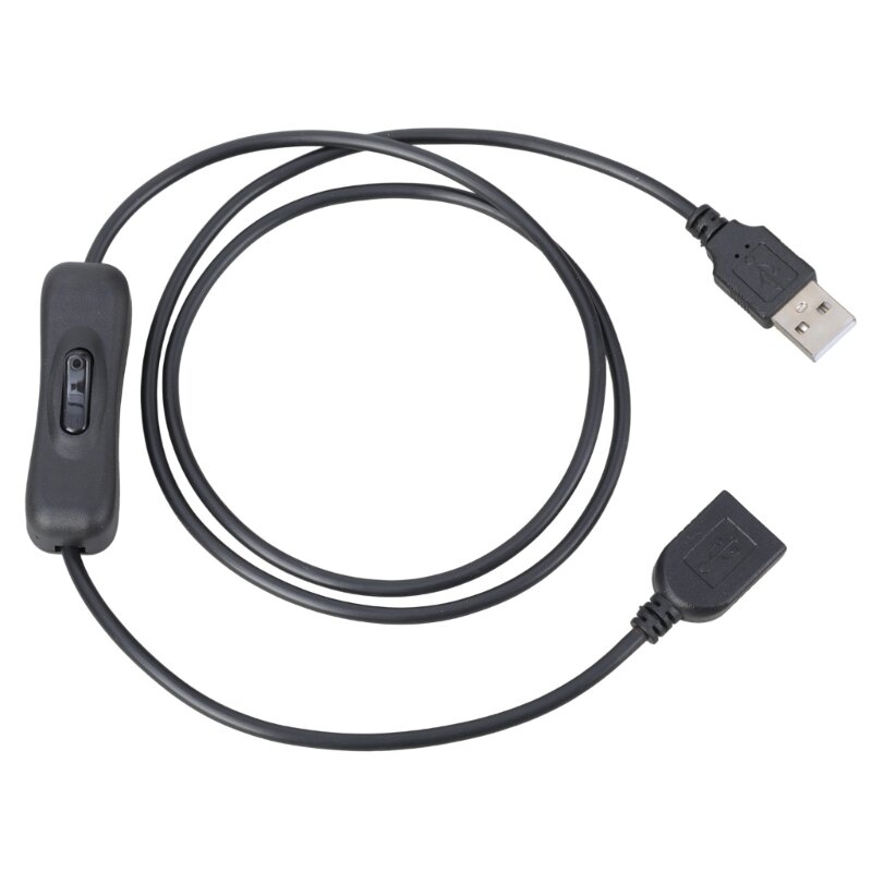 Кабель для передачи данных USB2.0 с переключателем, мужской и женский удлинительный кабель, зарядный кабель длиной 1 метр