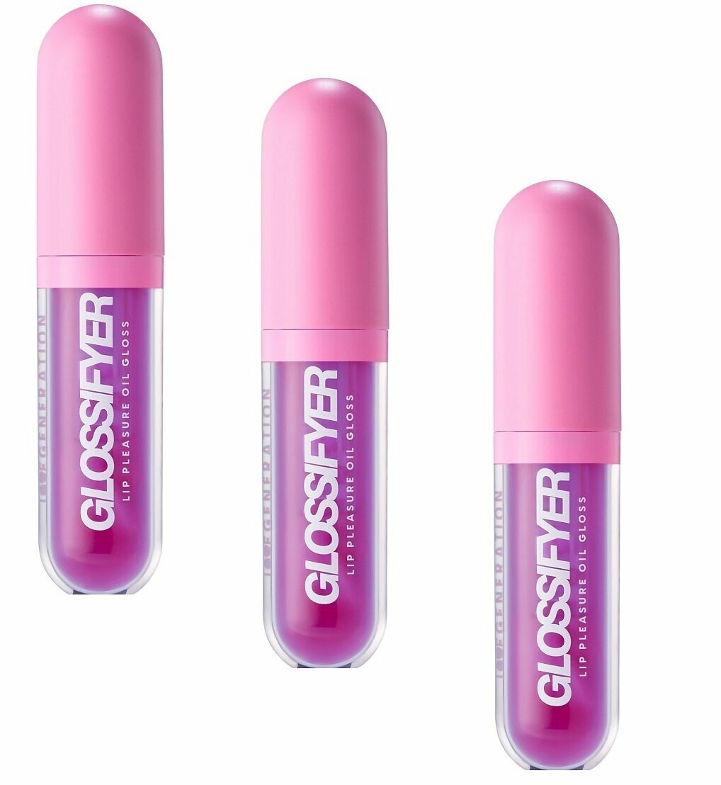 Масло-блеск для губ Love Generation Lip Pleasure Oil Gloss "Glossifyer" тон 05 3шт