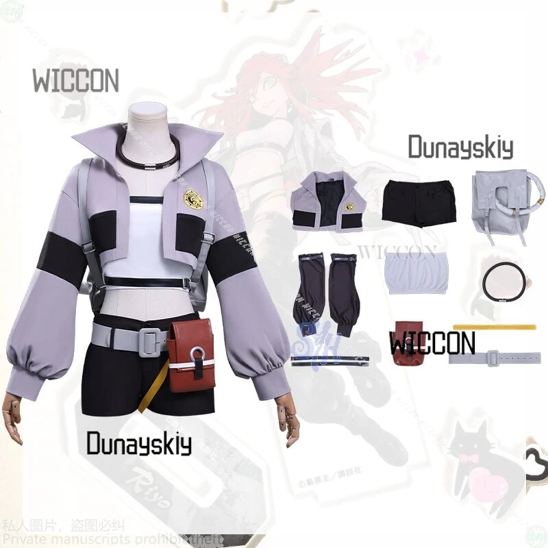 Косплей костюм GACHIAKUTA Риё Белый, XL, suit
