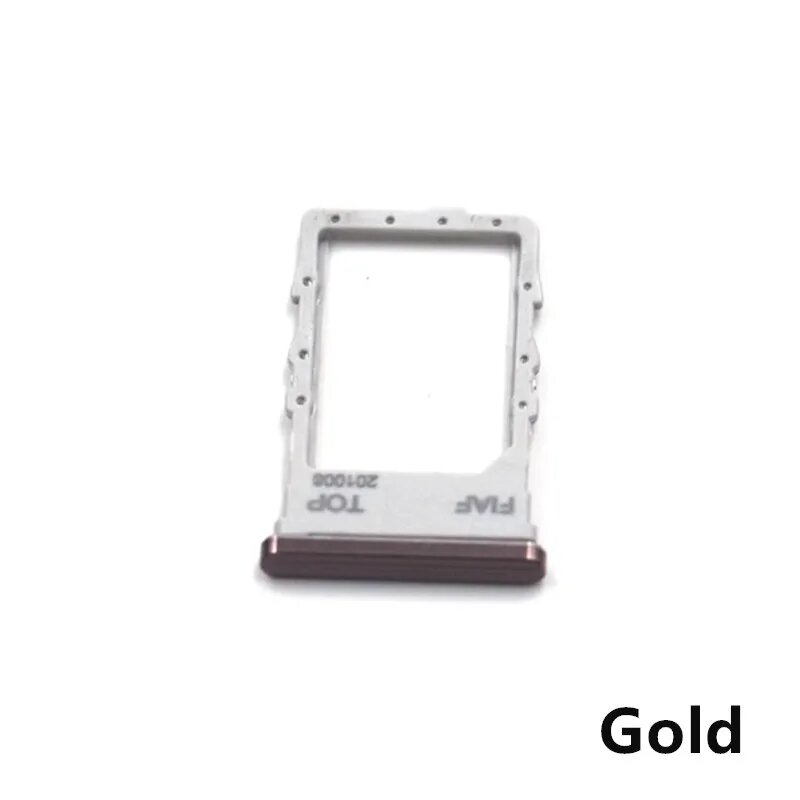 Два слота для SIM-карт для Samsung Galaxy Z Fold 2 F916, адаптеры для SIM-карт, держатель, Golden