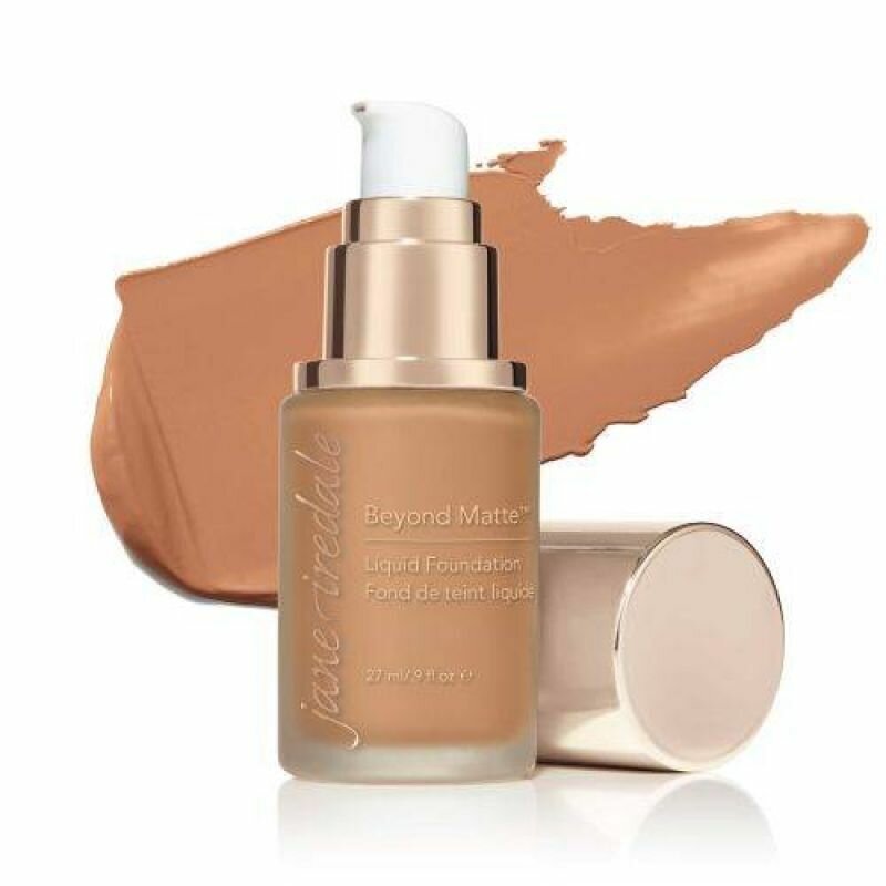 Jane Iredale, Тональная основа - флюид Beyond Matte, цвет М11 - тёмный с персиково-розоватым подтоном, 27мл