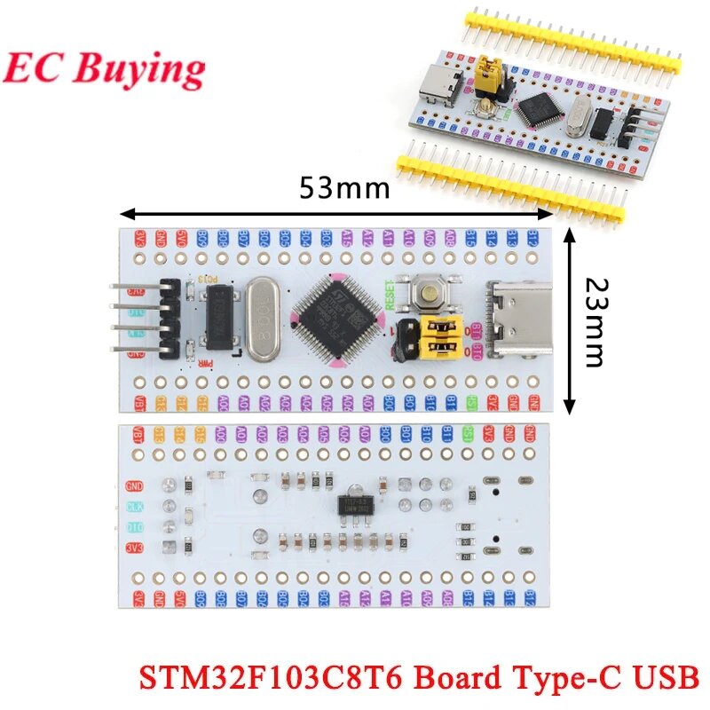 Модуль STM32F103C8T6 для разработки систем 2pcs, STM32F103C8T6