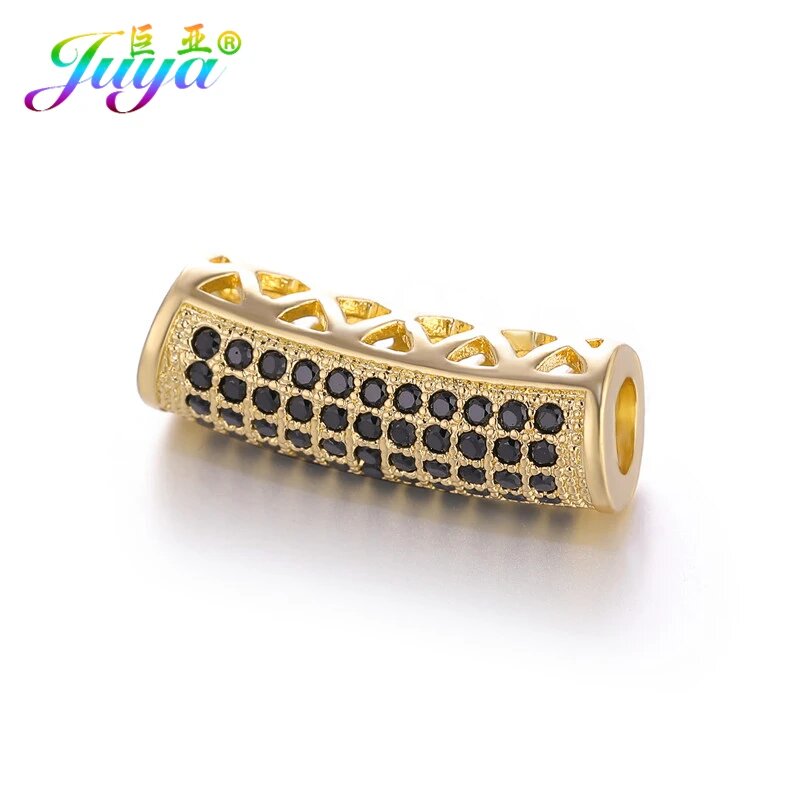 Juya медные декоративные разделители с кубическим цирконием Gold Black