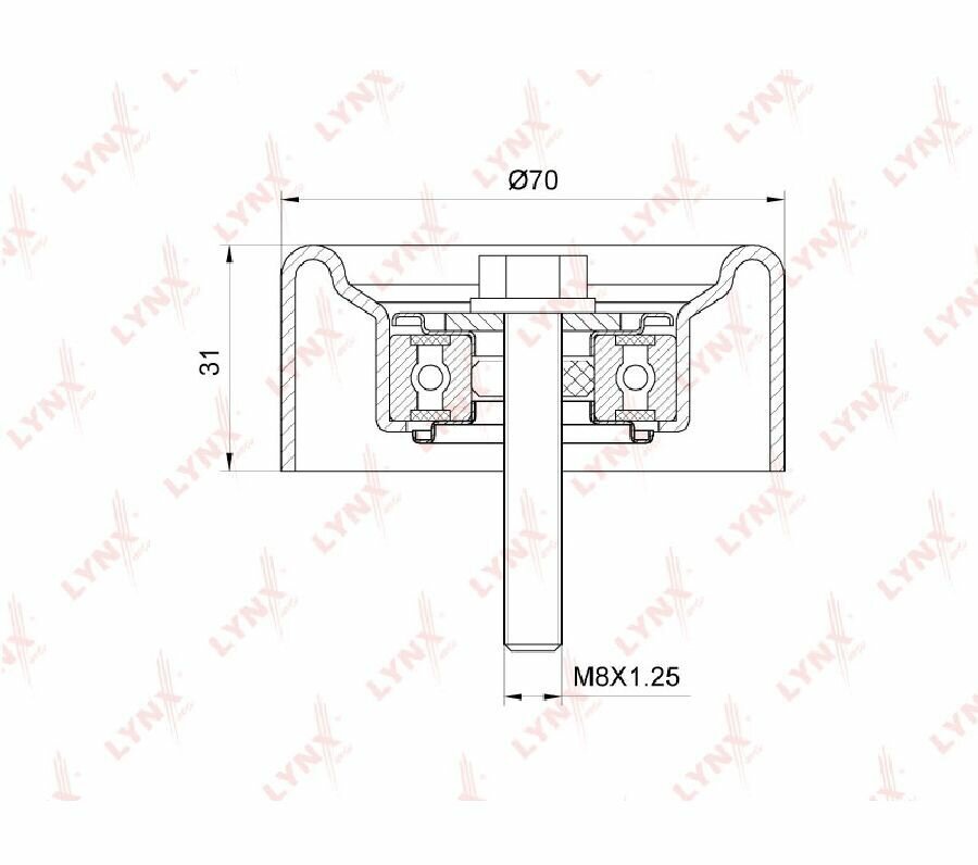 Ролик обводной! Opel Insignia/Antara 2.0-2.4i 08>
