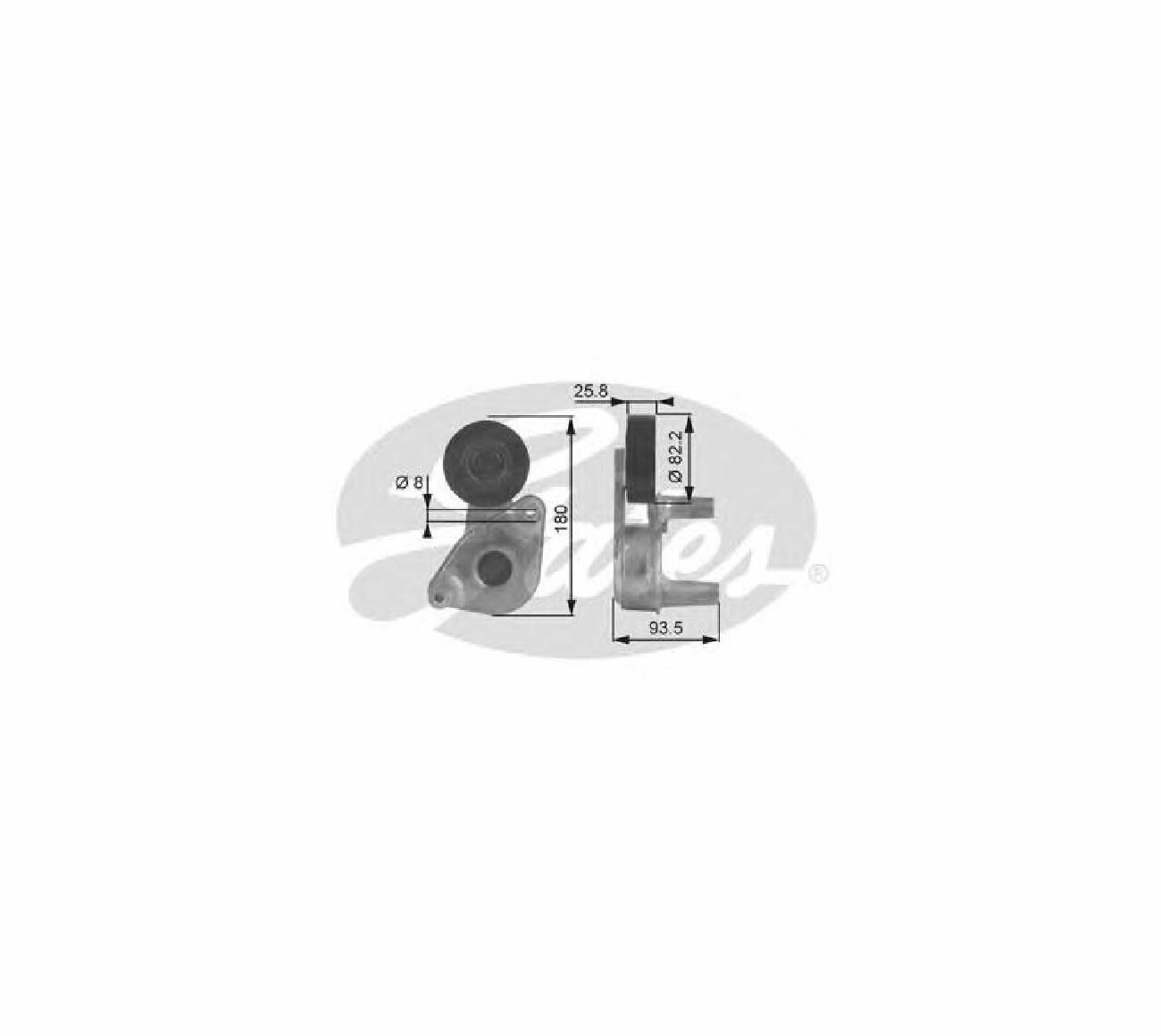 Ролик натяжителя Gates T38149