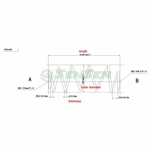 Пружина подвески передняя Ford Mondeo III 00-07 1.8, 2.0 Sensen SCP10024