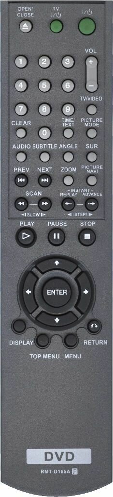 Пульт RMT-D165A DVD для dvd плеера Sony