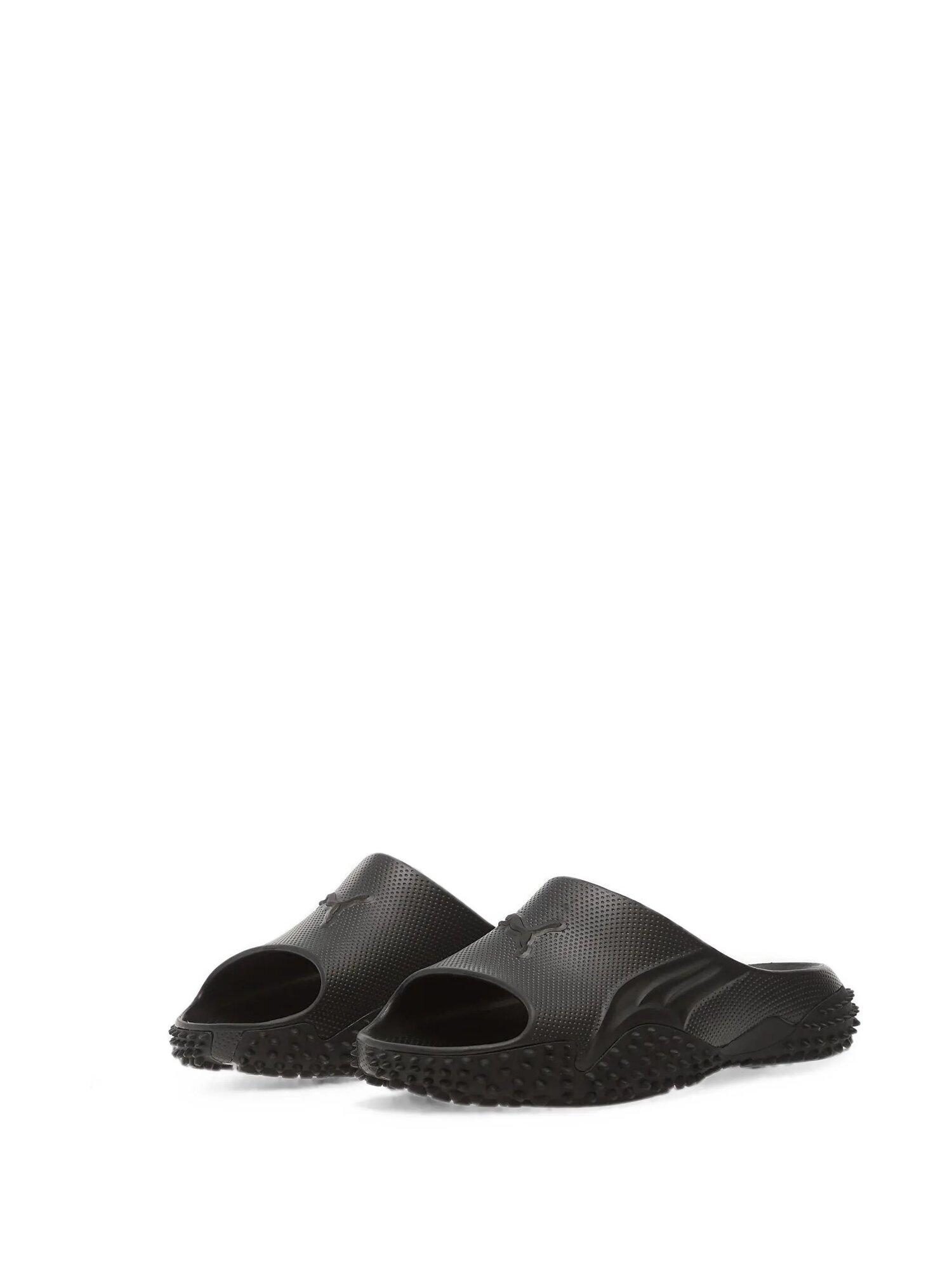 Шлёпанцы PUMA Mostro debossed-logo slides, размер 9.5 US, черный — фото 1