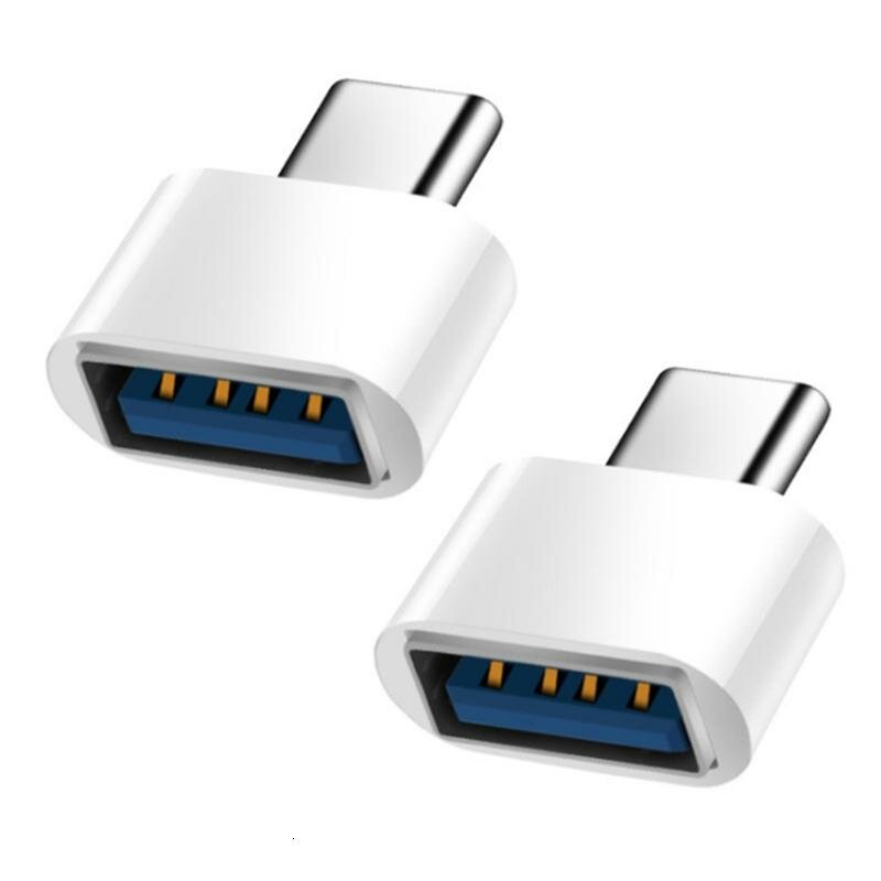 Адаптер USB-C — USB, 2 шт, Белый