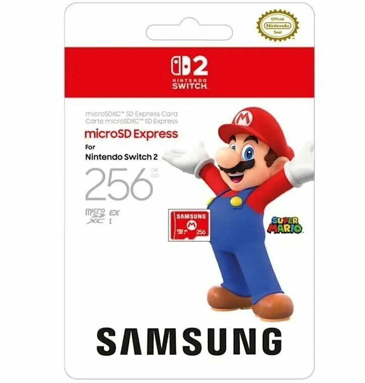 Премиумкарта MicroSD Express 256GB для Nintendo Switch 2
