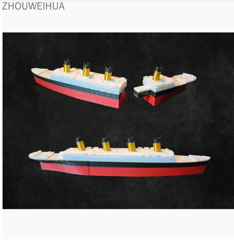 Детский конструктор 3D-пазл Разлом титаник для сборки и разборки корабля