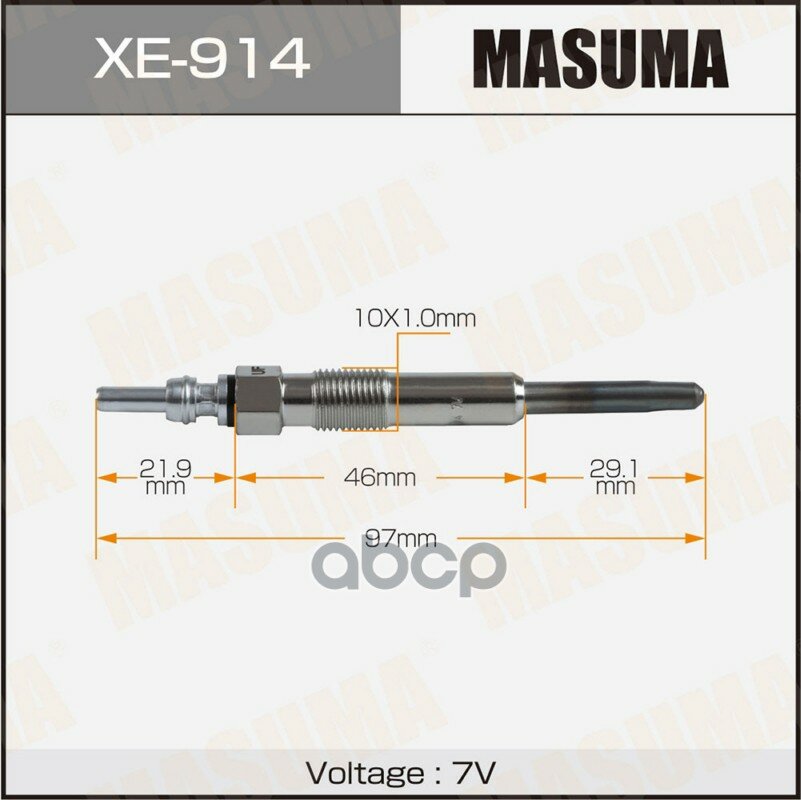 Свеча накаливания MASUMA CZ104 /BMP (1/10/100) Masuma арт. XE914