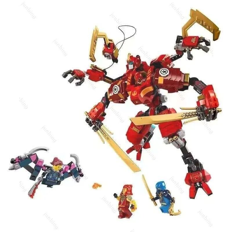 Конструктор Ninjago 71812 Kais Ninja Climber Mech Робот ниндзя альпинист Кая Сборка строительных блоков