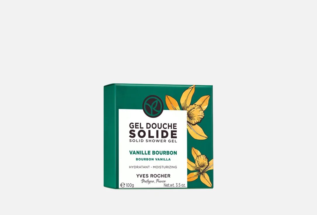 Yves Rocher Bourbon Vanilla Твердый гель для душа 100 г