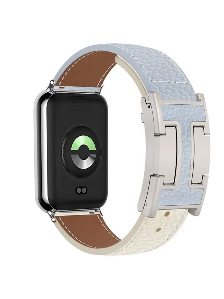 Кожаный магнитный ремешок для 22мм смарт-часов Xiaomi Smart Band 10/ 9/ 8 Pro, Redmi Watch 6/ 5/ 4, дизайн H-образная застёжка , легкая роскошьмодный стиль, Hermes