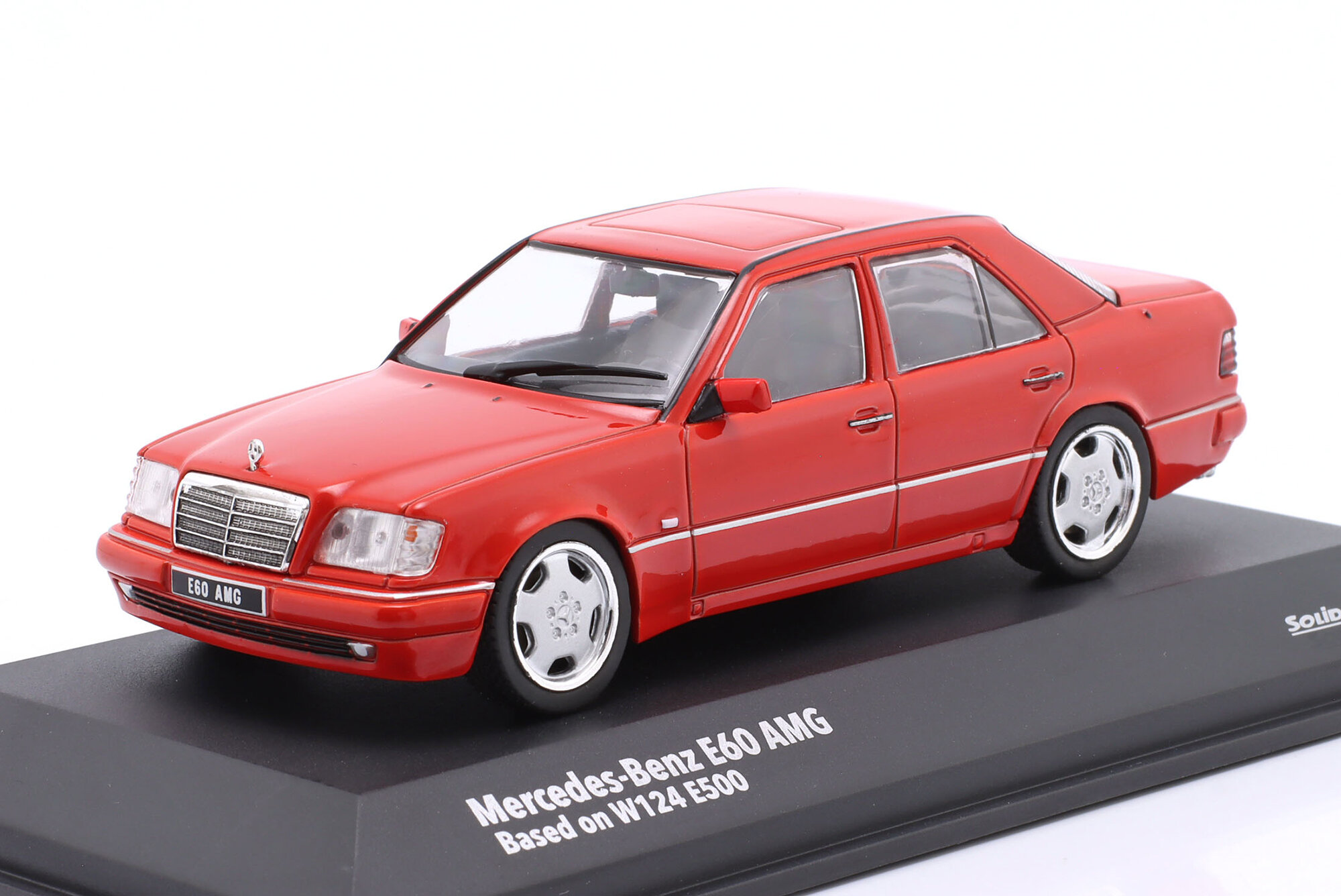 Модель коллекционная SOLIDO Mercedes amg E60 W124 red / мерседес амг красный