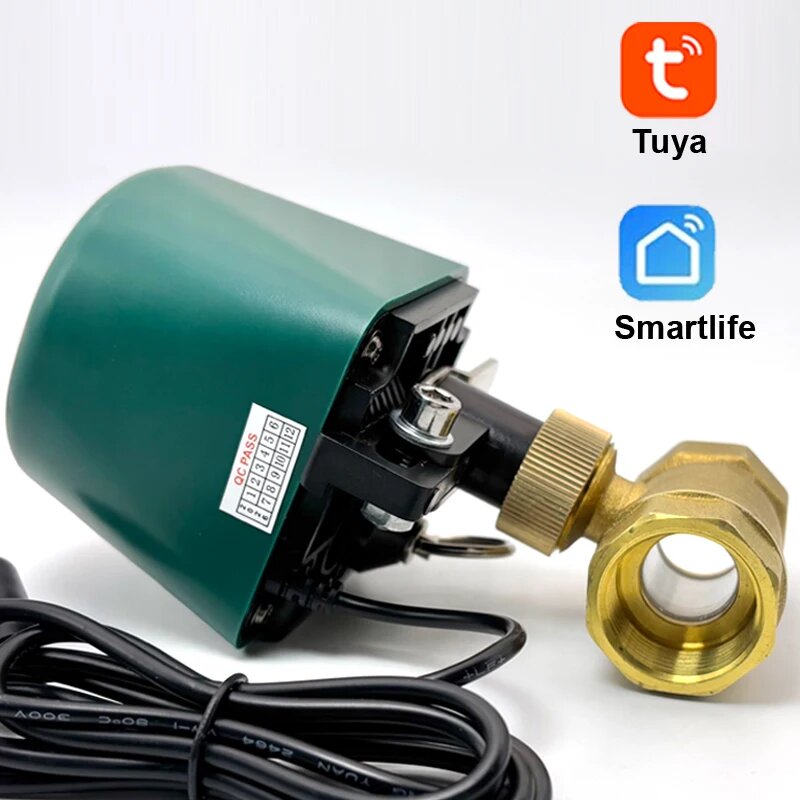Умный шаровой клапан Tuya Zigbee/Wi-Fi 1/2", DN20, EU