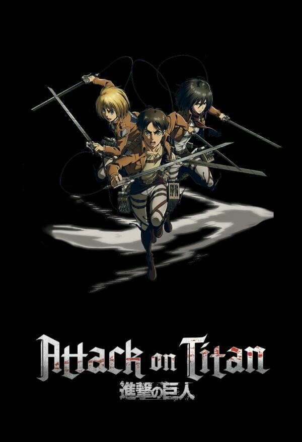 Блокнот Бомбора "В точку. Attack on Titan. Эрен, Армин и Микаса А5, 64 л."
