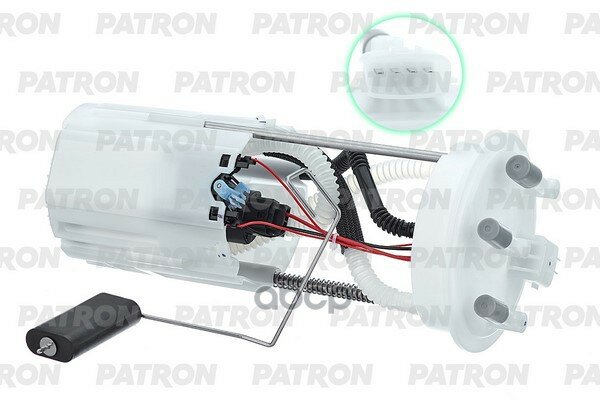 Насос топливный электрический <=6.5A, 3bar, >=85L/h (модуль) NISSAN: Qashqai 1.5dCi 07- PATRON арт. PFP627