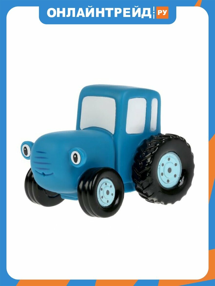 Игрушка для купания Капитошка LX-ST200427 Синий трактор пластизоль