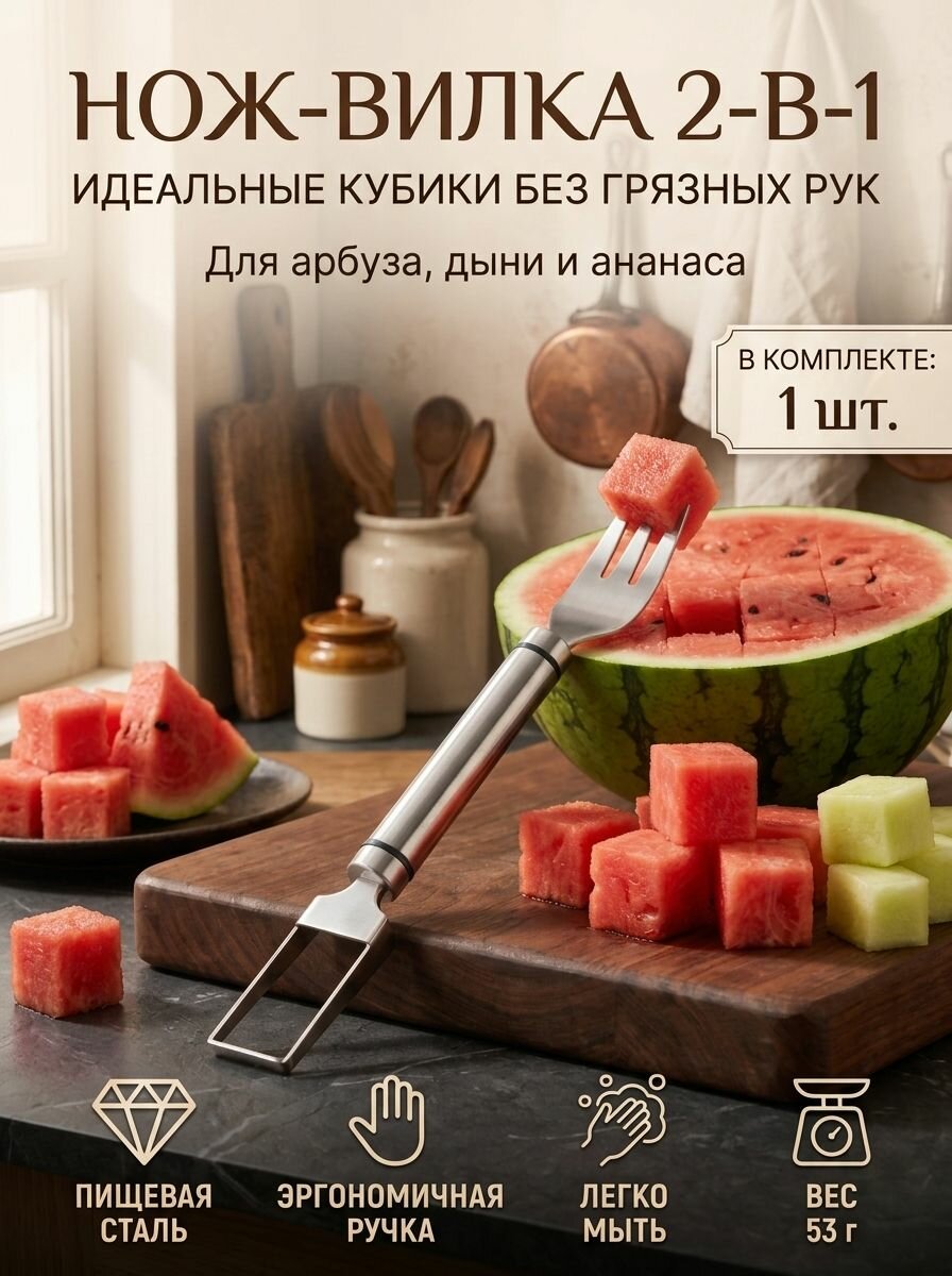 Нож десертный 1 предм. серебристый