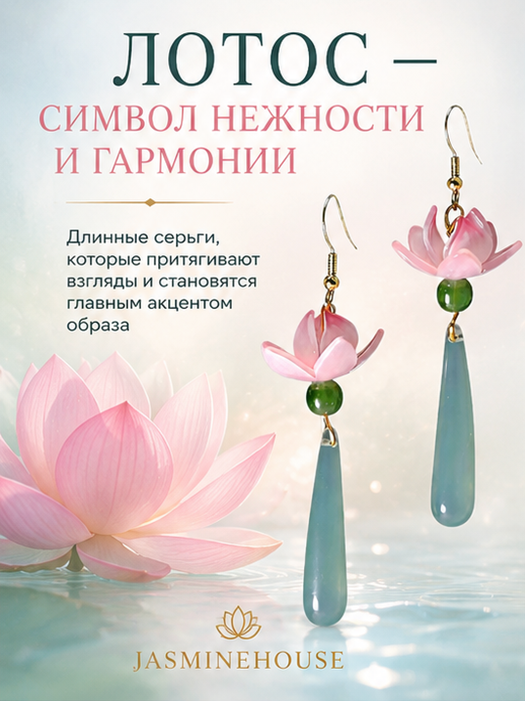 Серьги с подвесками, пусеты