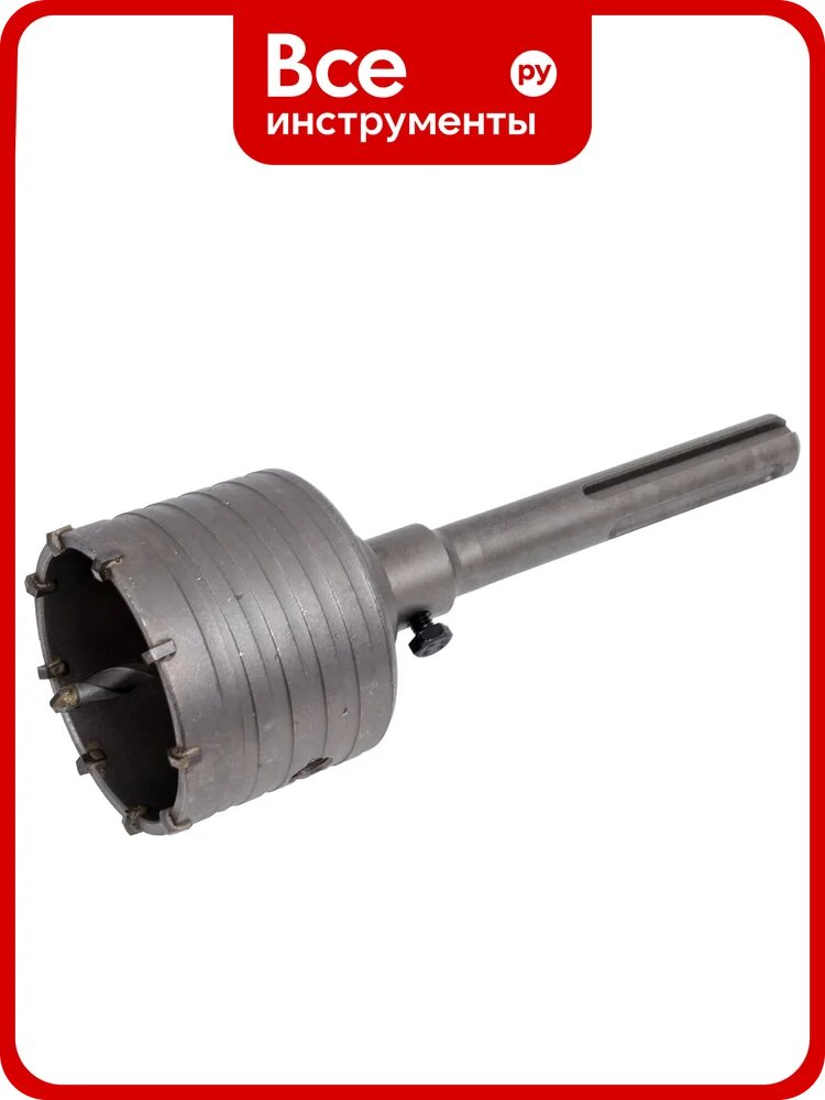 Коронка по бетону стк-068 SDS-Max, 75 мм Strong стк-06800075, хвостовик, сухой рез для кирпича, центрирующее сверло