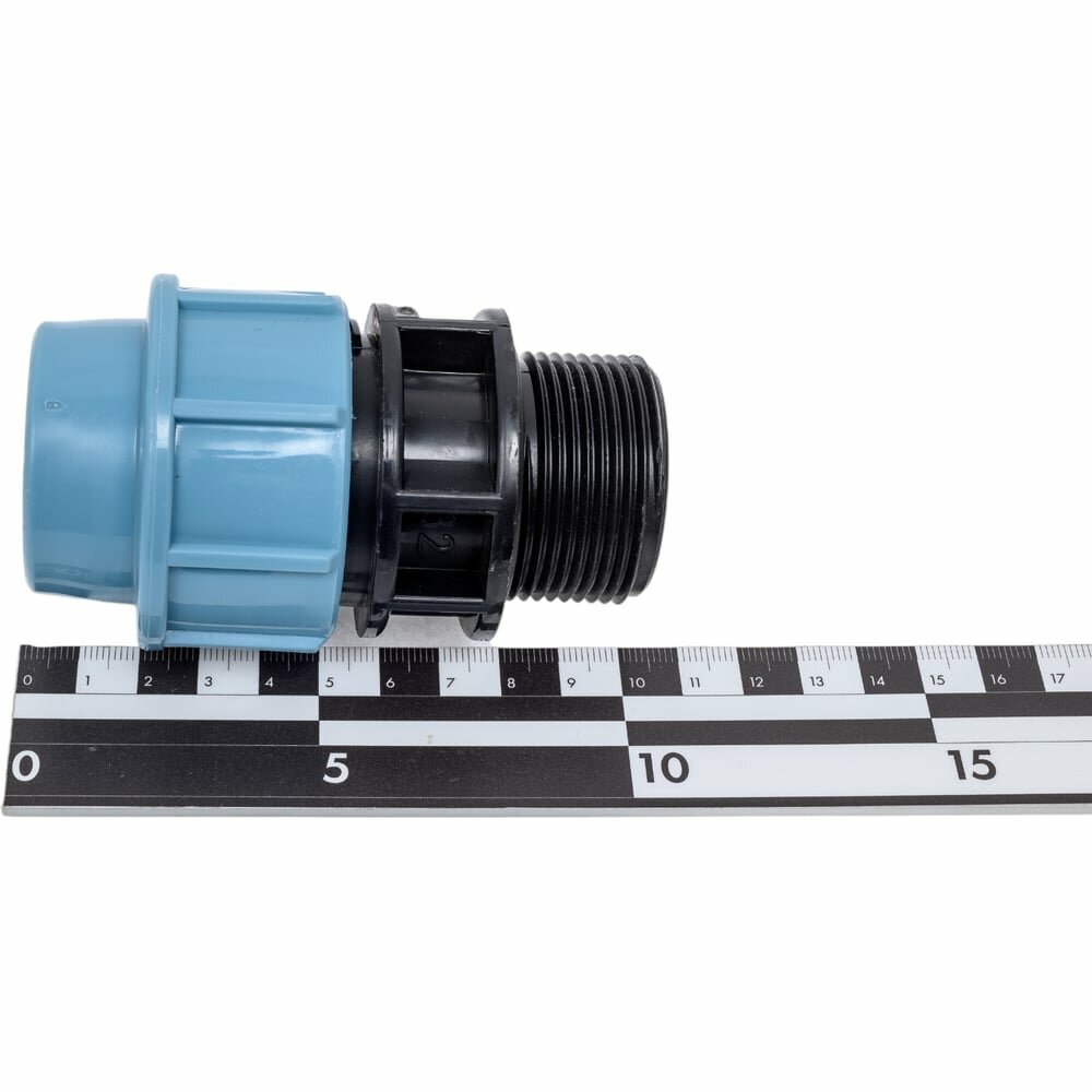 Компрессионная муфта ПНД AV Engineering 32x1 1/4" с наружной резьбой AVE10632114 — фото 1