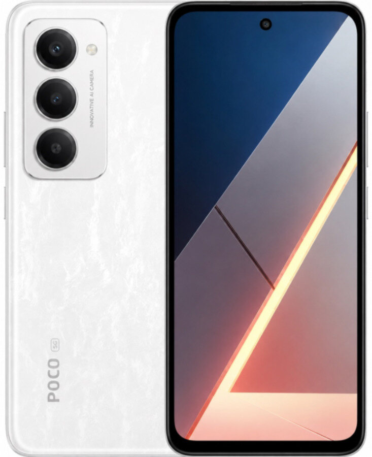 Смартфон Xiaomi POCO M8S 8/256 ГБ Global, Dual nano SIM, 5G, NFC, белый