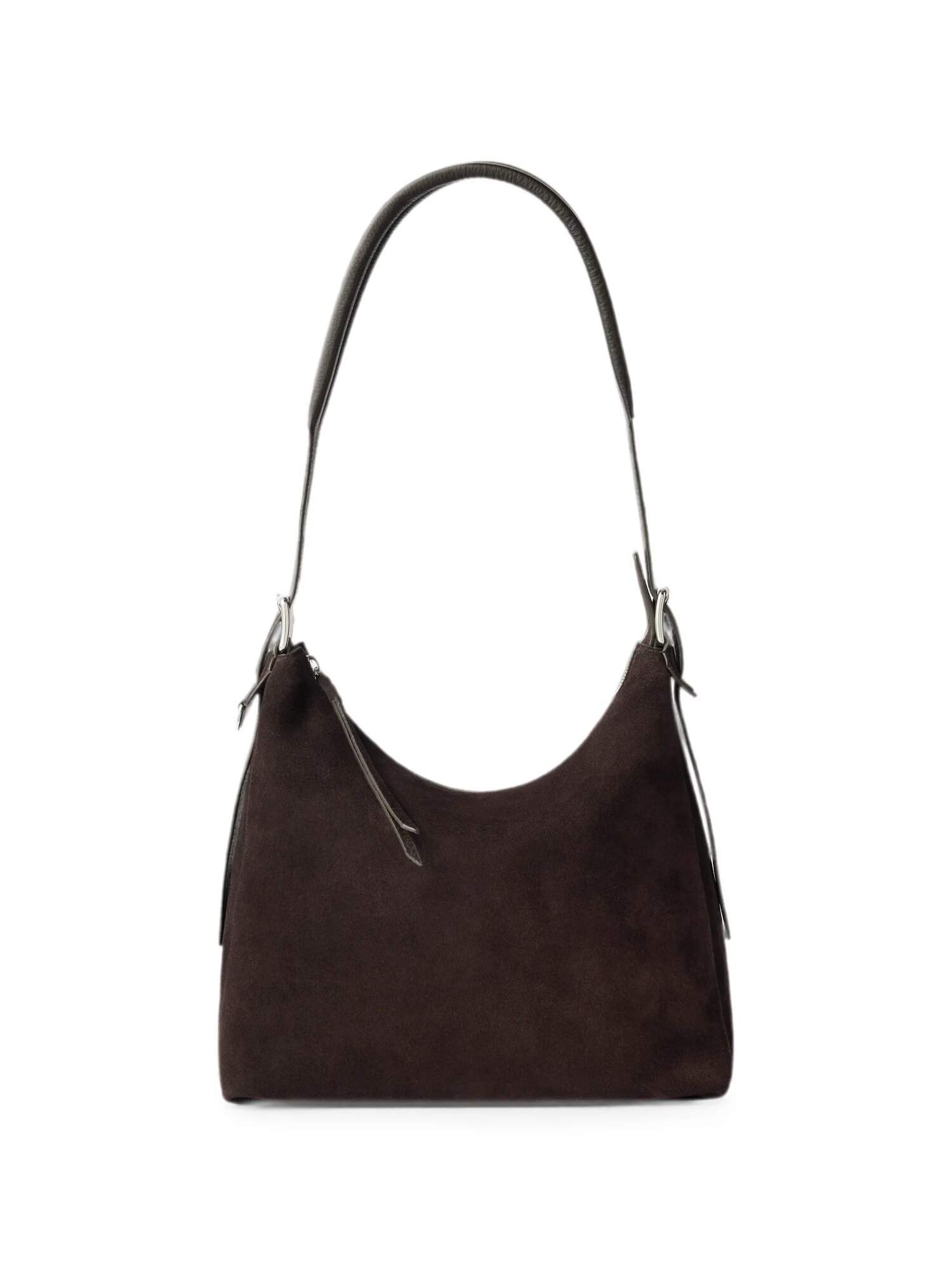 Сумка Small belted bag in suede leather