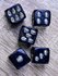 Игральные кости для Dungeons & Dragons (DnD), 5 штук, черно-серые, с гравировкой...
