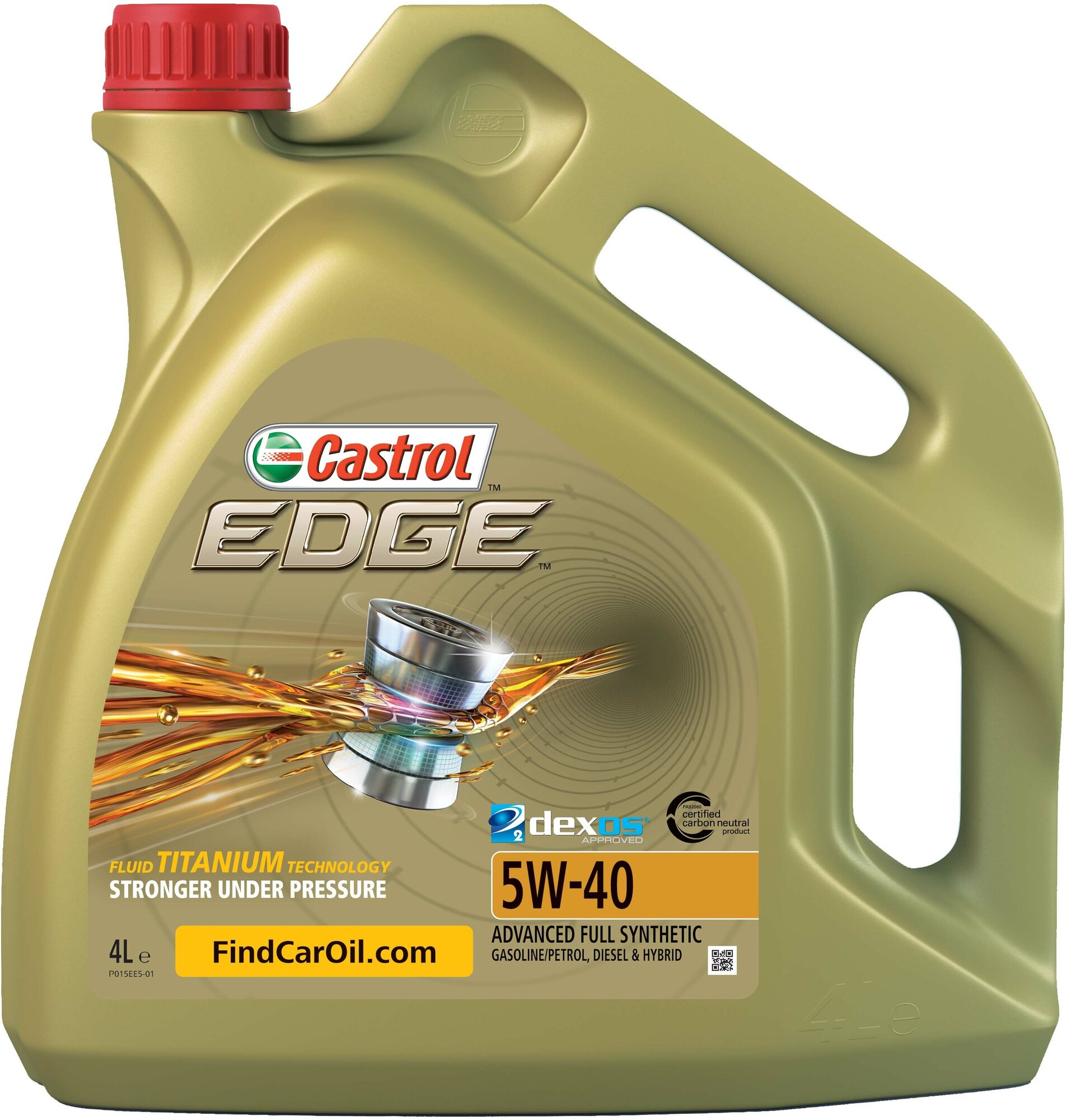 157B1C Моторное масло Castrol EDGE 5W-40 Синтетическое 4 литра