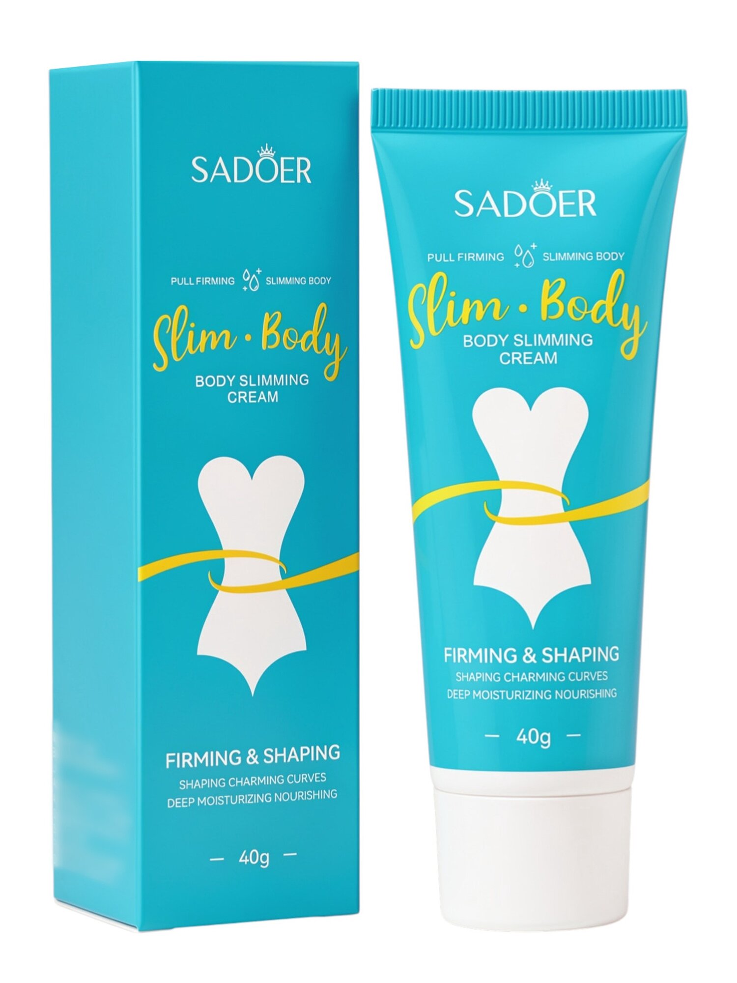 Крем жиросжигающий SADOER, для коррекции фигуры, увлажнение и питание, 60 г