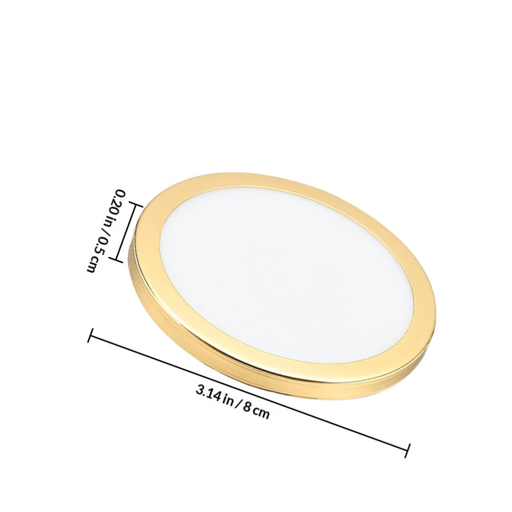 4 Штук Золотой Рассеиватель Света Для Лампы Основание 8.00X8.00X0.50Cm