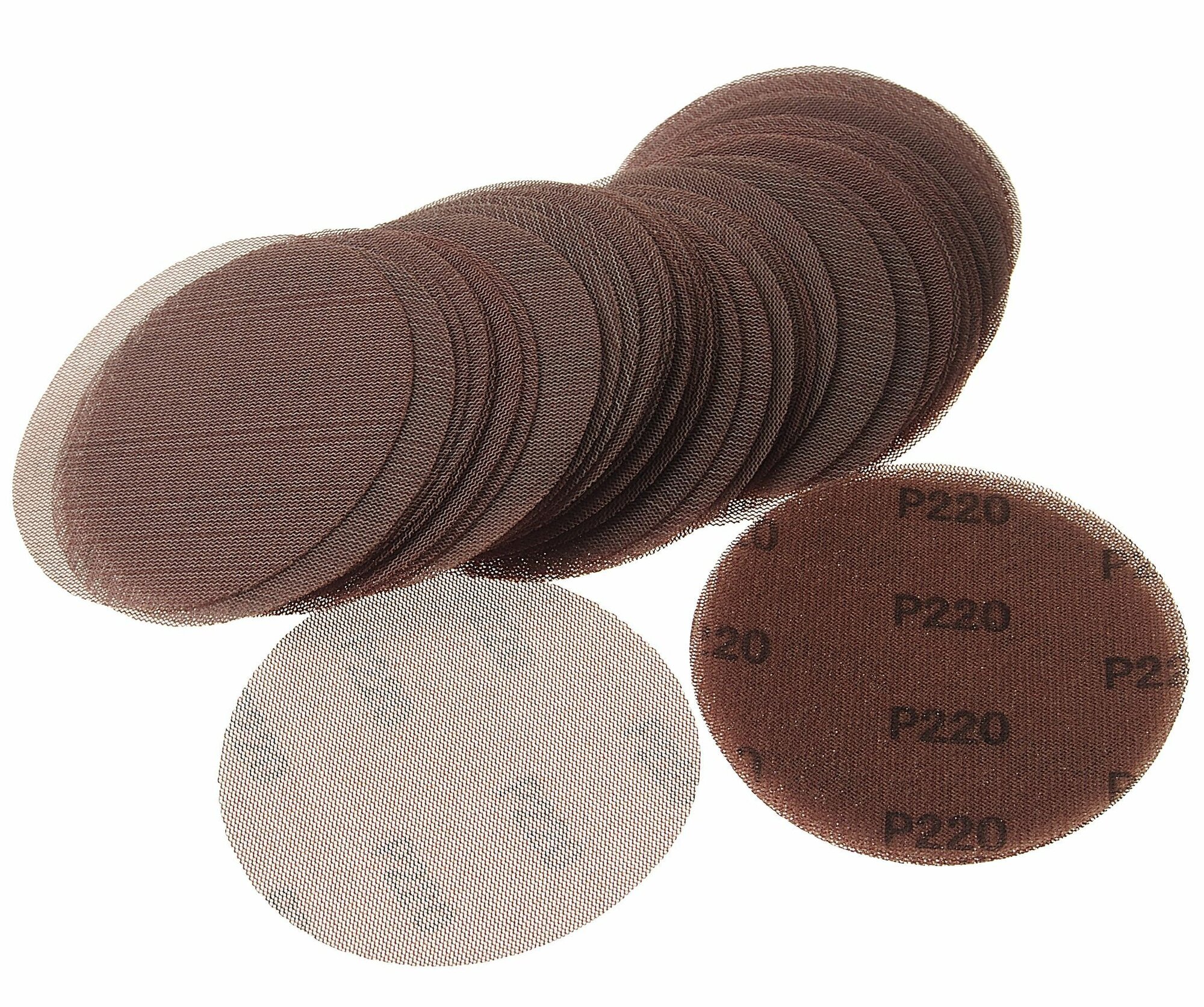 Круг абразивный сетчатый 150мм (Grit 220)(к-т 50 шт) ROCKFORCE