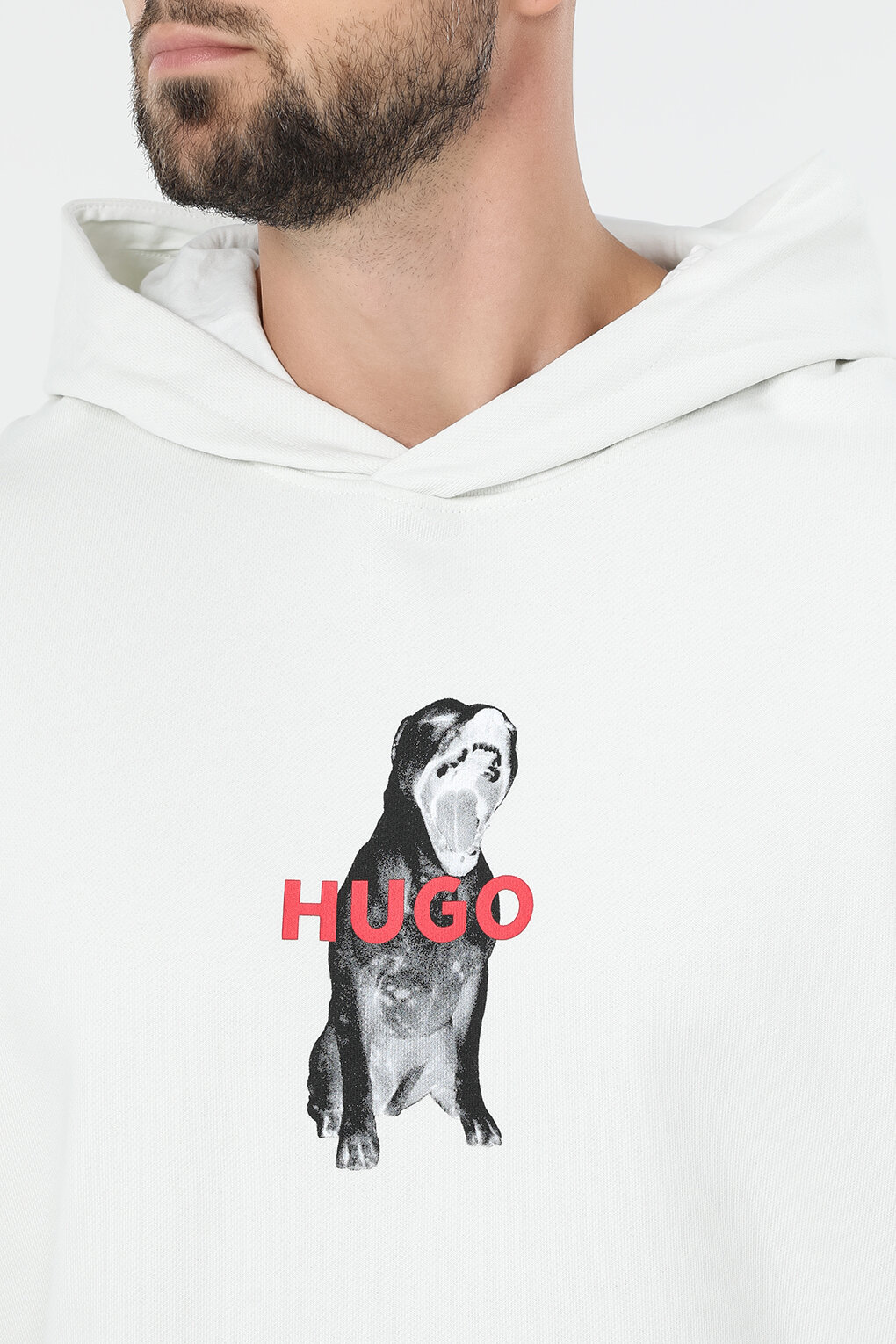 Толстовка HUGO, размер M, , белый — фото 1