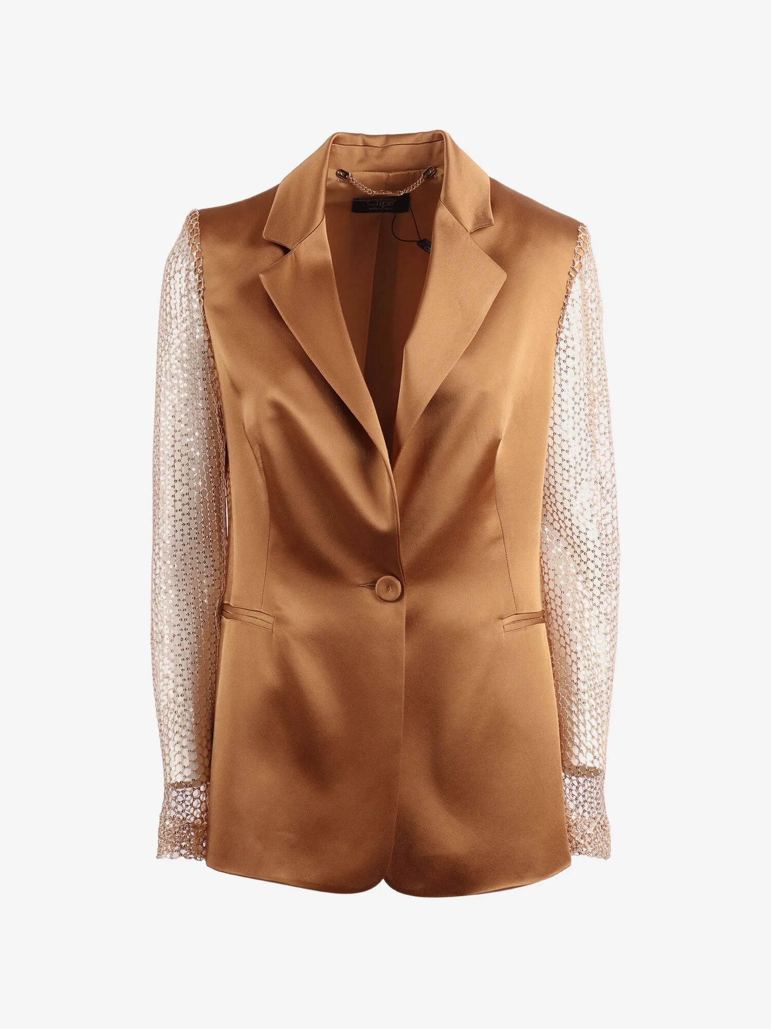 Куртка Sequin-embellished mesh-sleeve jacket