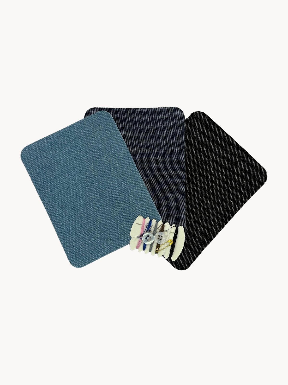 Набор заплаток на одежду термоклеевых для ремонта одежды нашивки джинсовые 3 шт