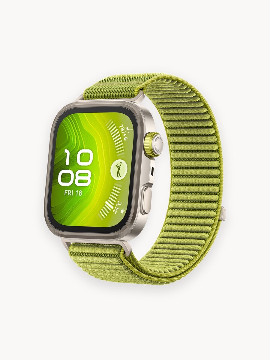 Смарт часы HUAWEI WATCH FIT 4 Pro Зеленый, 44,5 мм, водонепроницаемые