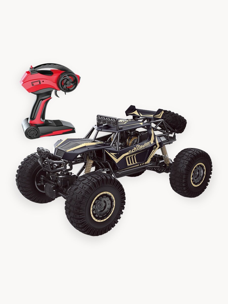 Огромный внедорожник 50см 4 WD на пульте ДУ (радиоуправляемая машинка, полный привод) - чёрный